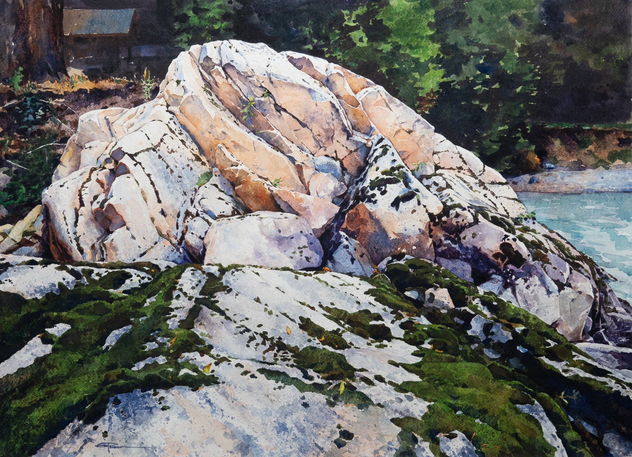 River Ledge Rock at Hodson's – GPearson Art